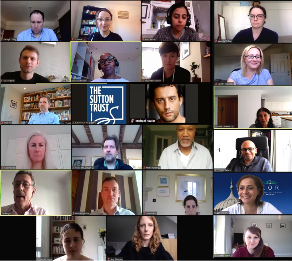 (Remote) Life at the Bar with the Sutton Trust - 1 Crown Office Row, Brighton, Barrister Chambers