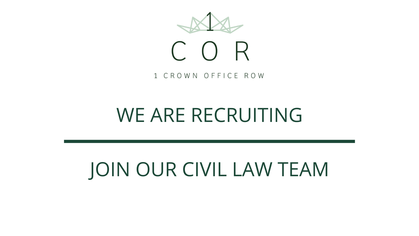 We are recruiting - Join our Civil Team - 1 Crown Office Row, Brighton ...